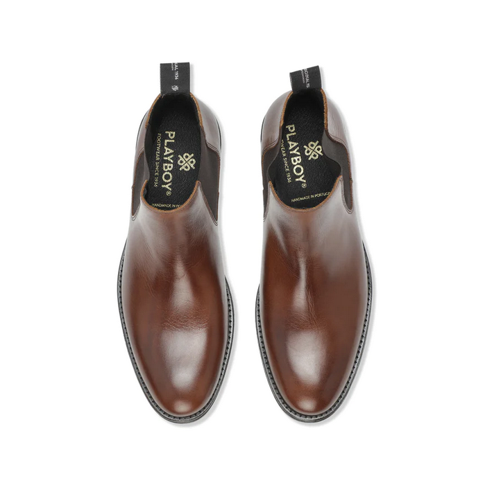 Playboy - Jack Chelsea boot - Cognac – Burning Hearts Apparel