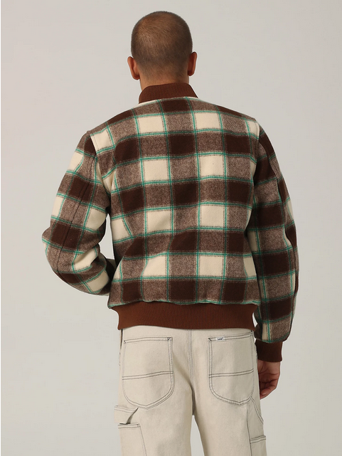 Lee - Wool Bomber Jacket - Light Umber – Burning Hearts Apparel